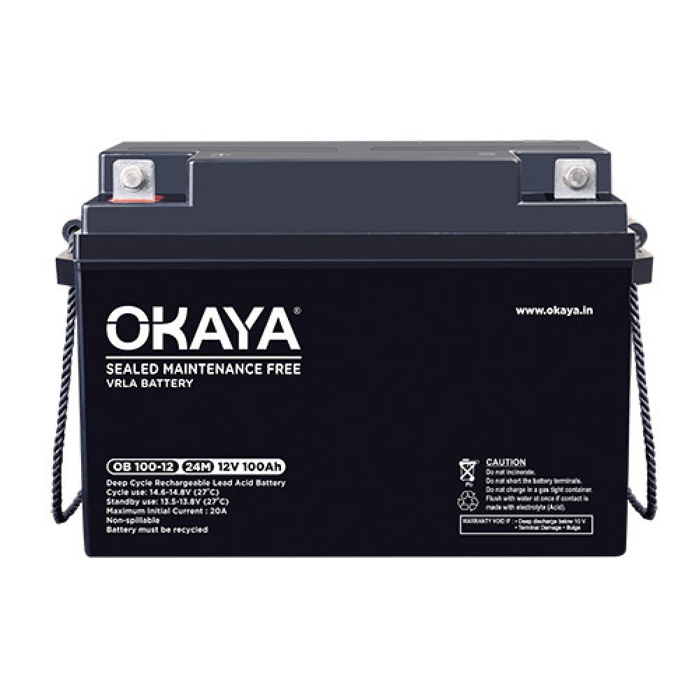 Okaya 100AH SMF VRLA BATTERY